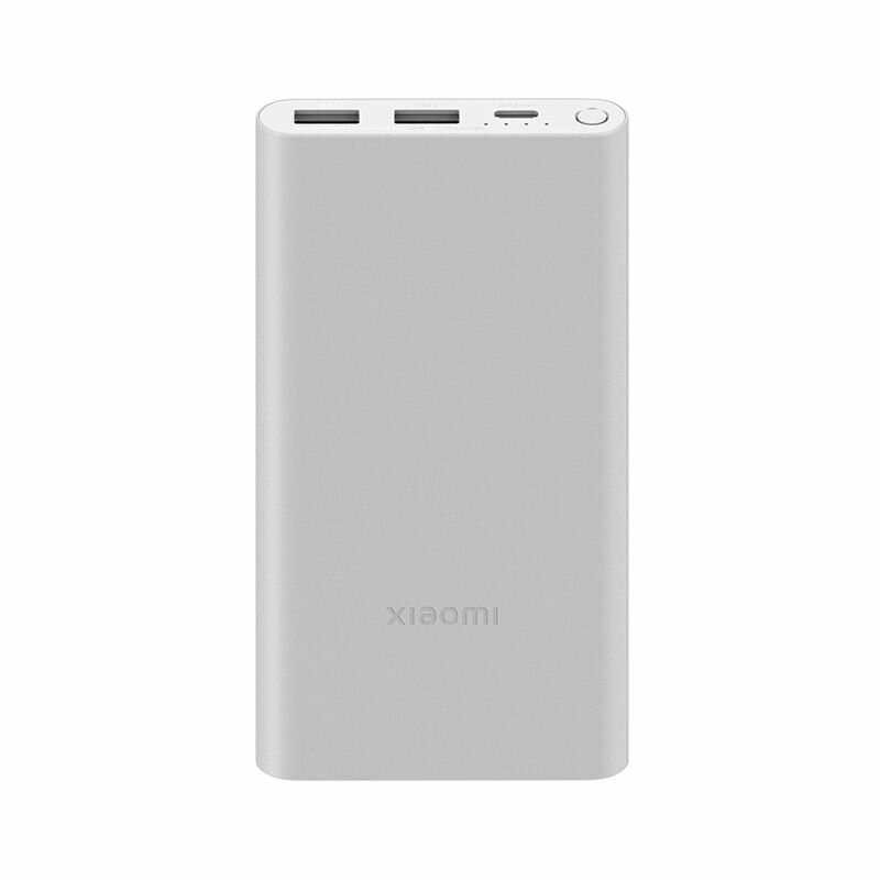 Повербанк (powerbank) Xiaomi Power Bank 10000 mah с быстрой зарядкой/ повербанк 10000mah / внешний аккумулятор, белый (Цвет товара: Silver; Комплектация: с кабелем в комплекте; Размеры, мм: 149.5 x 69.6 x 23.9)