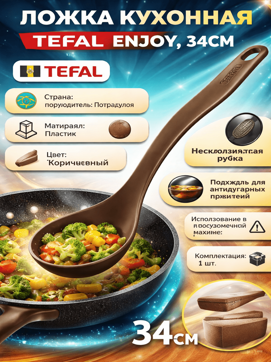 Ложка кухонная Tefal Enjoy, 34см
