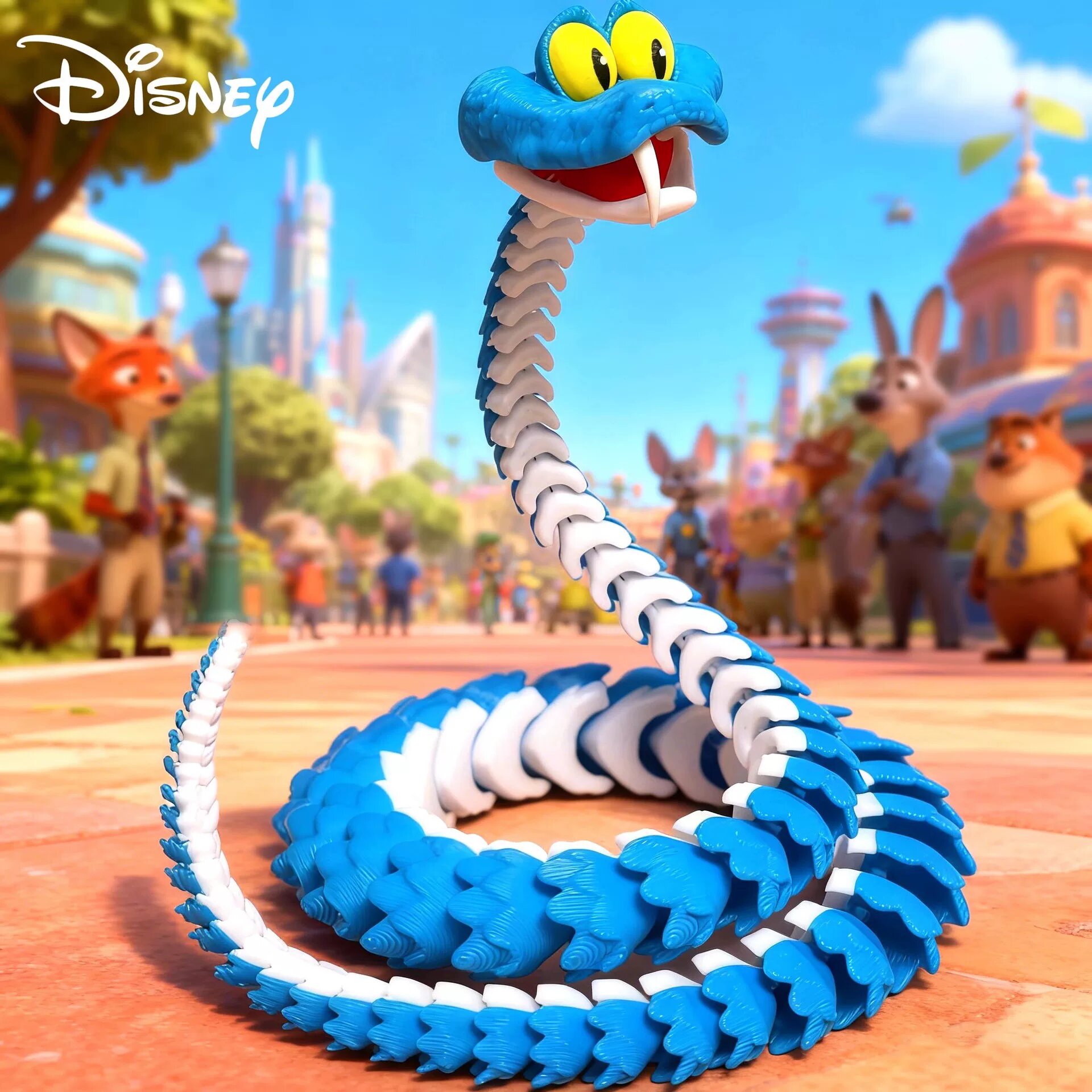 3D-печатная фигурка Гарри Снейка, 30 см, полностью сгибаемая, коллекционная игрушка Звериного Города для детей