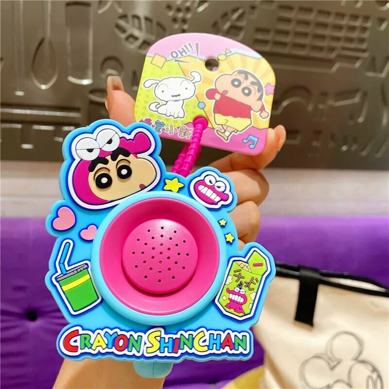 Новый официальный мини-динамик Crayon Shin-chan: креативный, забавный брелок, милый и стильный игрушечный аксессуар