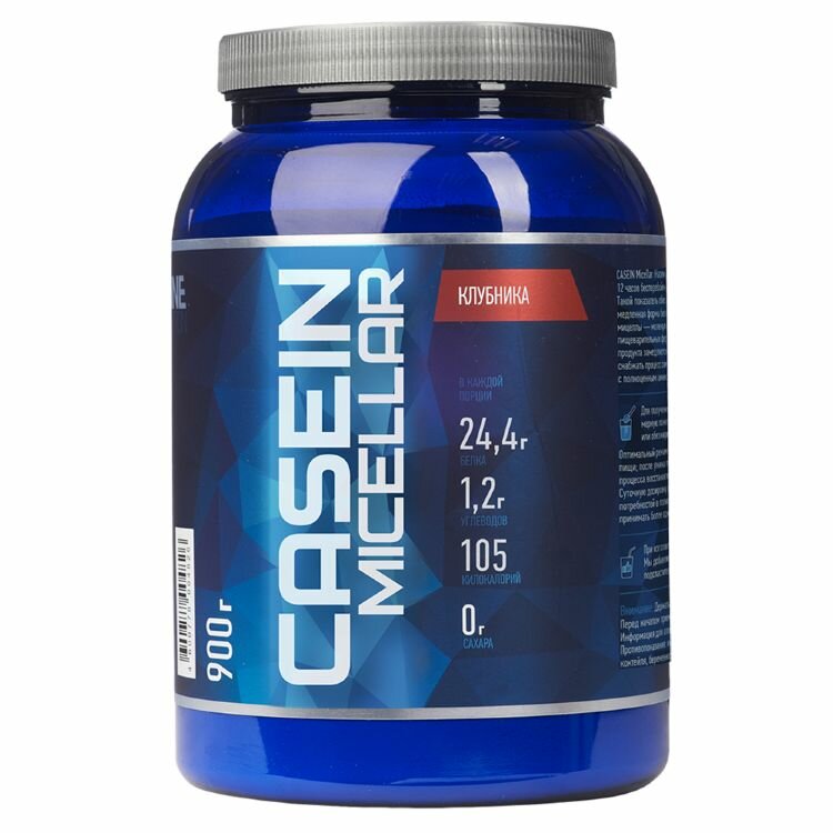 Казеин R-line Casein 900 гр, клубника