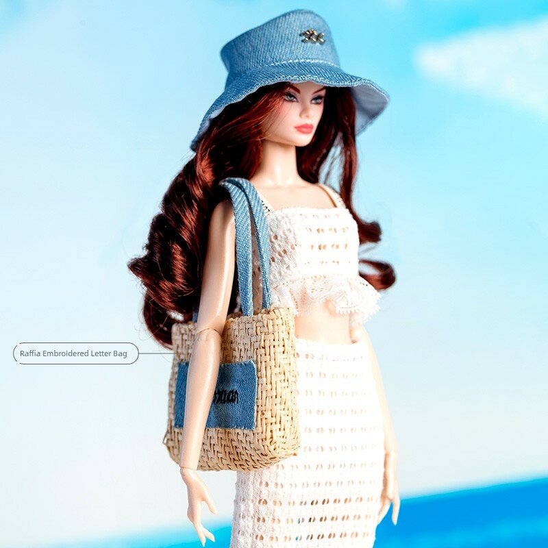 [Второй товар 50% off] Кукла-супермодель 32 см, игрушка-морячка со сменной одеждой и аксессуарами для куклы FRPP. Сумка