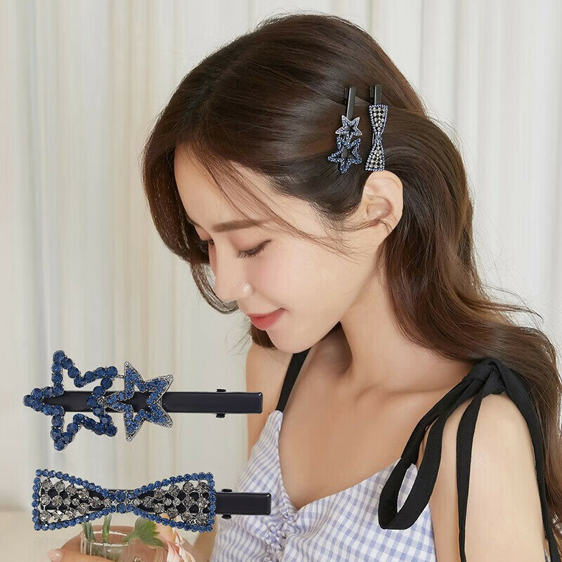 Chimera 2-Piece Hair Clip, Side Hair Clip for Women, Hair Accessory, Korean-Style Bangs Clip, Duck-Bill Clip for Flyaway Hair, Birthday Gift for Women