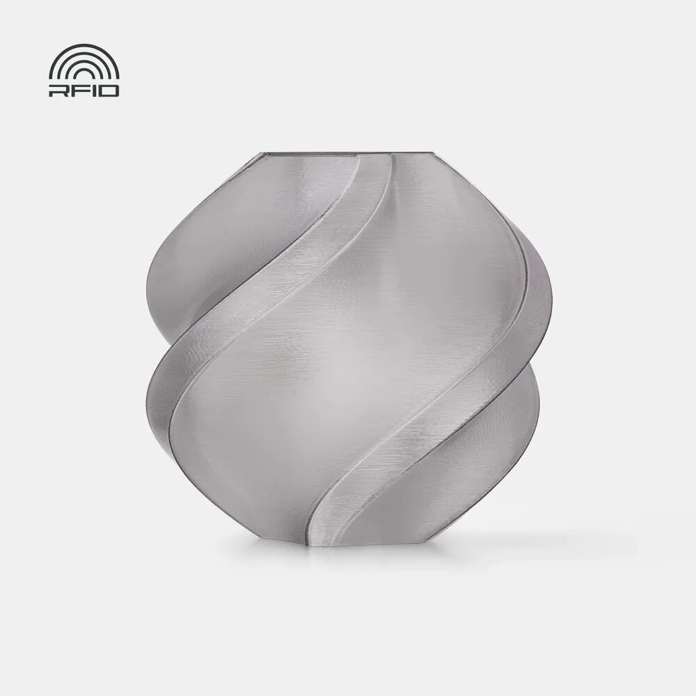 Материал для 3D-печати Bambu Lab PETG Полупрозрачный Gray 32100 (в комплекте с катушкой) Водонепроницаемый, солнестойкий, устойчивый к искривлению, Поддерживает RFID