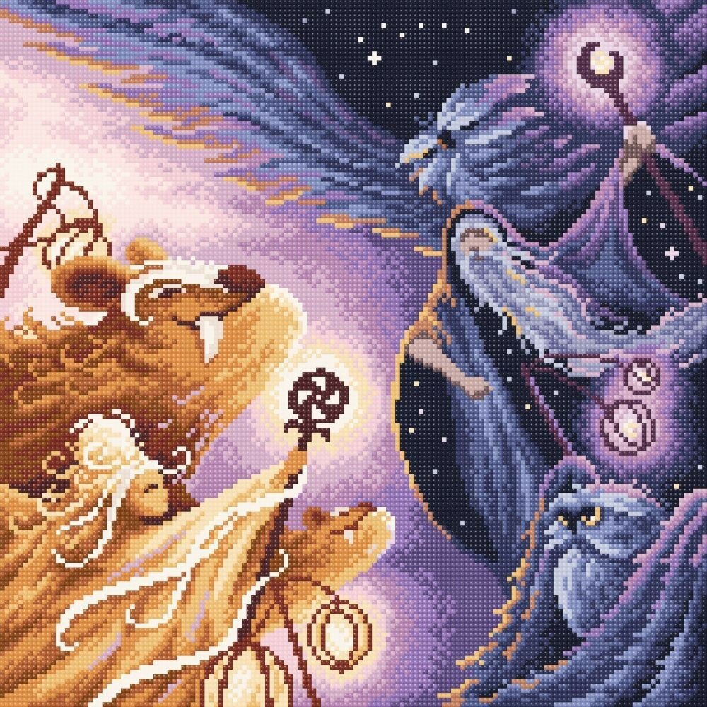 Вышивка Полная, "День и ночь. Стразы" BrilliArt (Россия) арт. МС-085