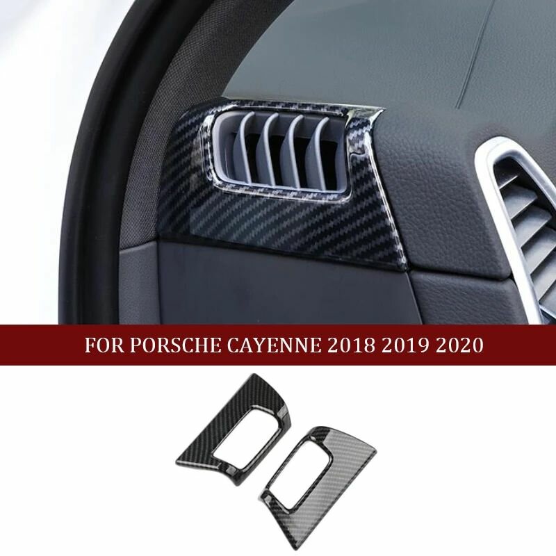 Для Porsche Cayenne 2018 2019 2020 2021, ручка переключения передач из углеродного волокна, декоративная накладка, навигация, ABS, хром.