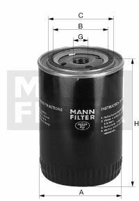 Фильтр масляный BEDFORD/KOMATSU/NEW HOLLAND Industrial MANN-FILTER W 940/51