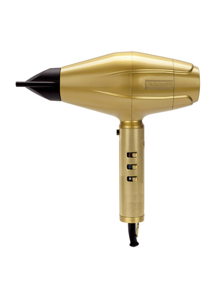 Фен Babyliss Goldfx 4artists Fxbdg1e, цифровой мотор, ионизация, мощность- 2200 Вт, 3 насадки + диффузор