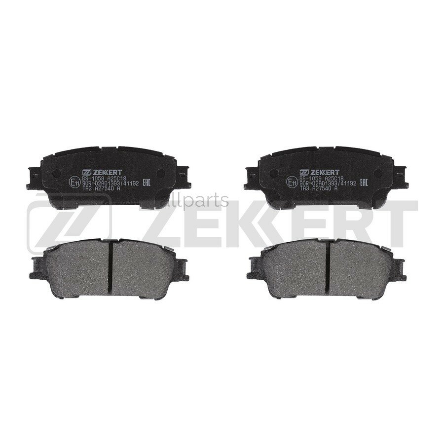 ZEKKERT BS-1059 Колодки торм. диск. задн. Toyota Noah (R80) 14- Voxy (R80) 14-  Esquire (R85) 14-