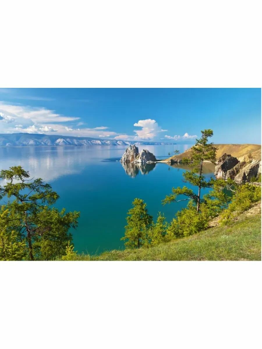 Фотообои бумажные глянцевые Ольхон. Байкал 392*260