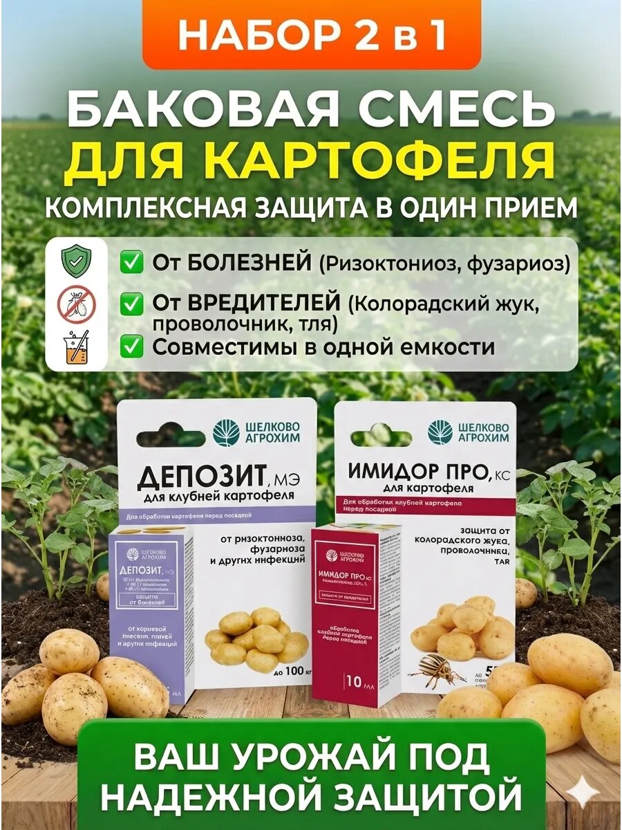 Защита и питание картофеля Имидор Про, Депозит