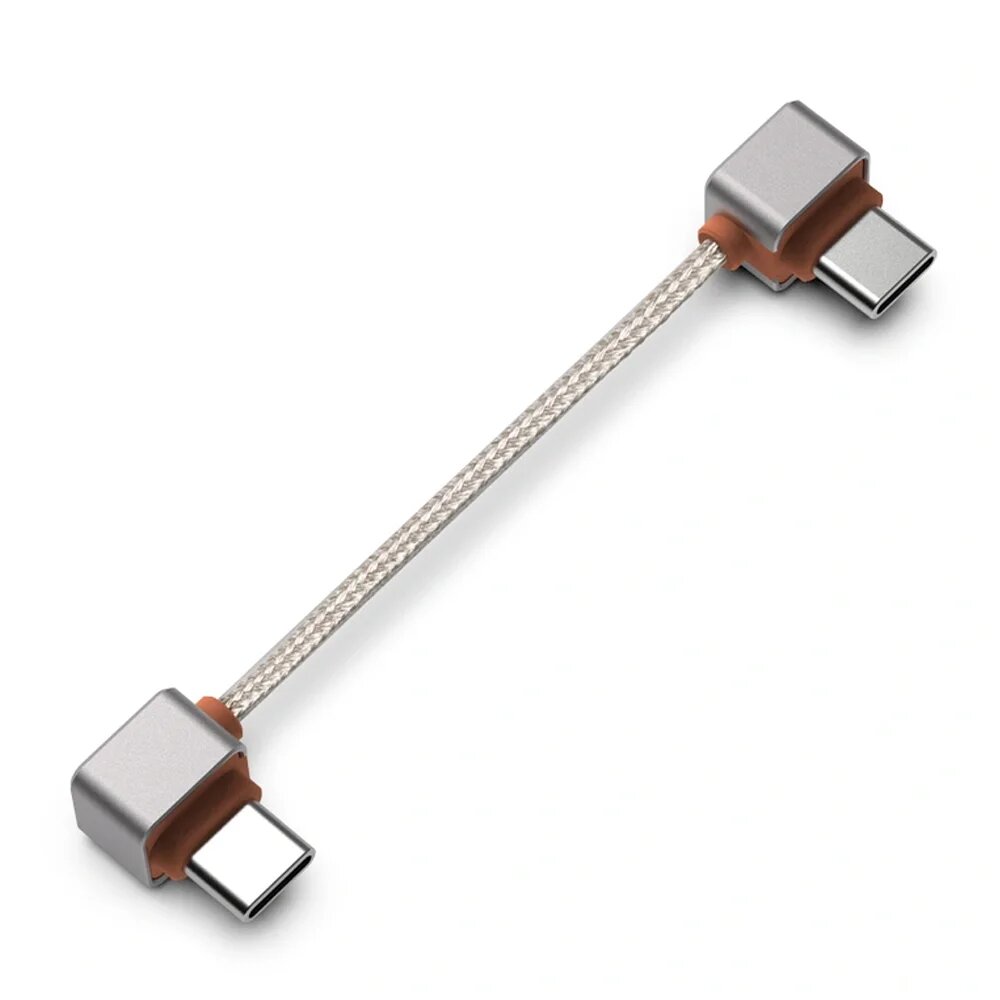 Кабель ddHiFi TC03LL L-Shaped to L-Shaped silver USB-c otg 8.0 cm