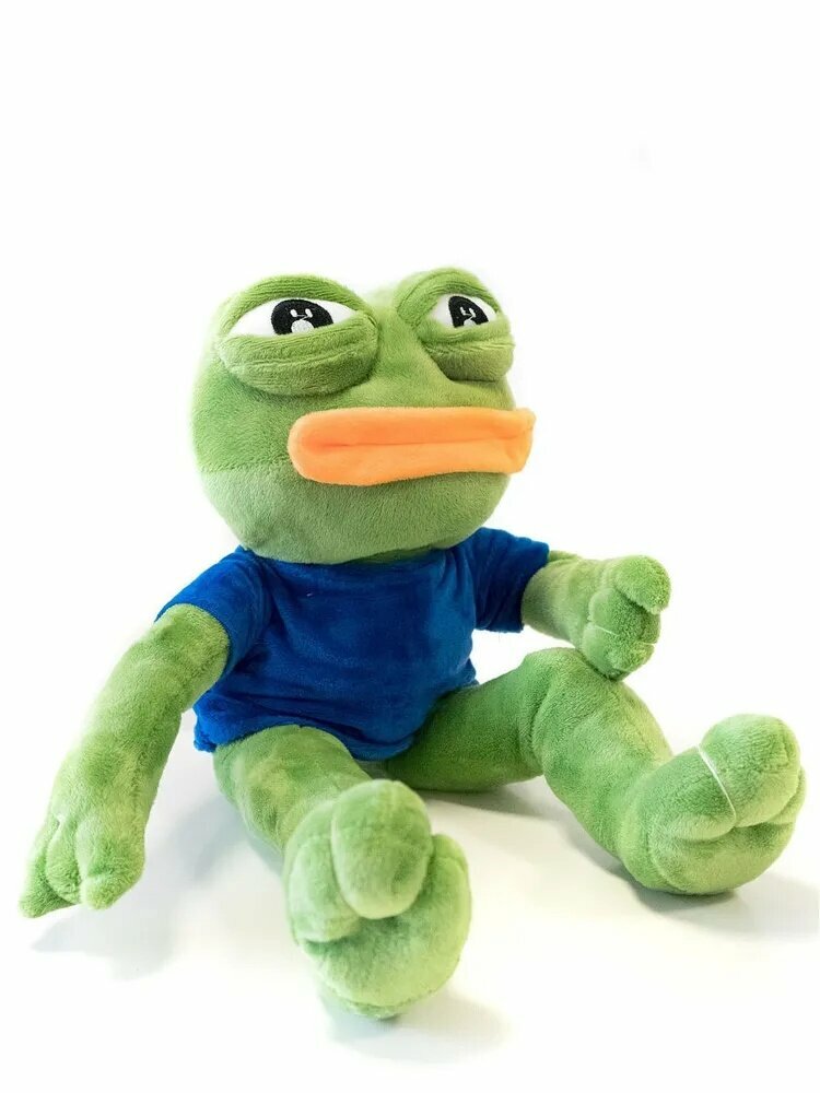 Tinni Toys Мягкая игрушка Лягушонок Пепе Pepe the Frog 45 см