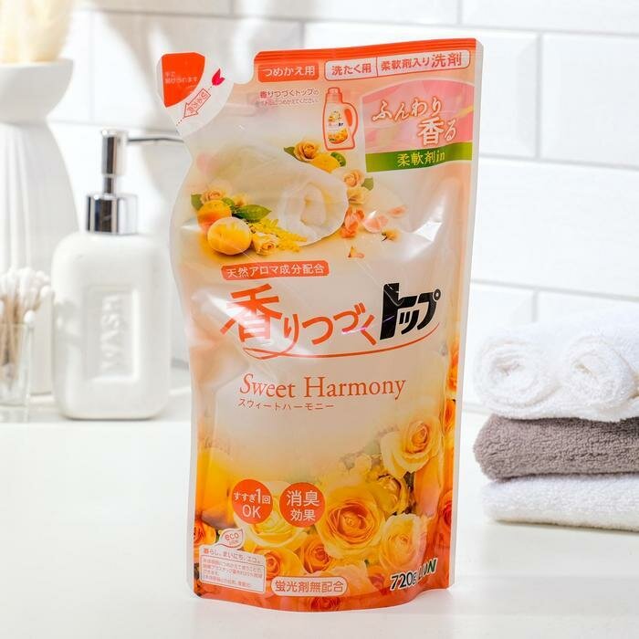Lion Top "Sweet Harmony" Жидкое средство для стирки, с длительным ароматом "Сладкая гармония",500 мл. (м/у)