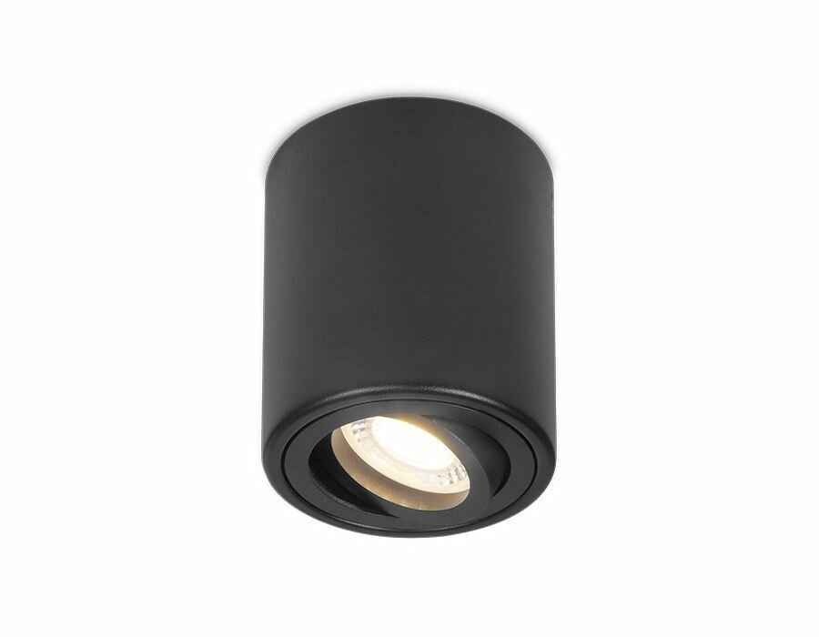 Накладной точечный поворотный светильник GU5.3 D80*100, черный