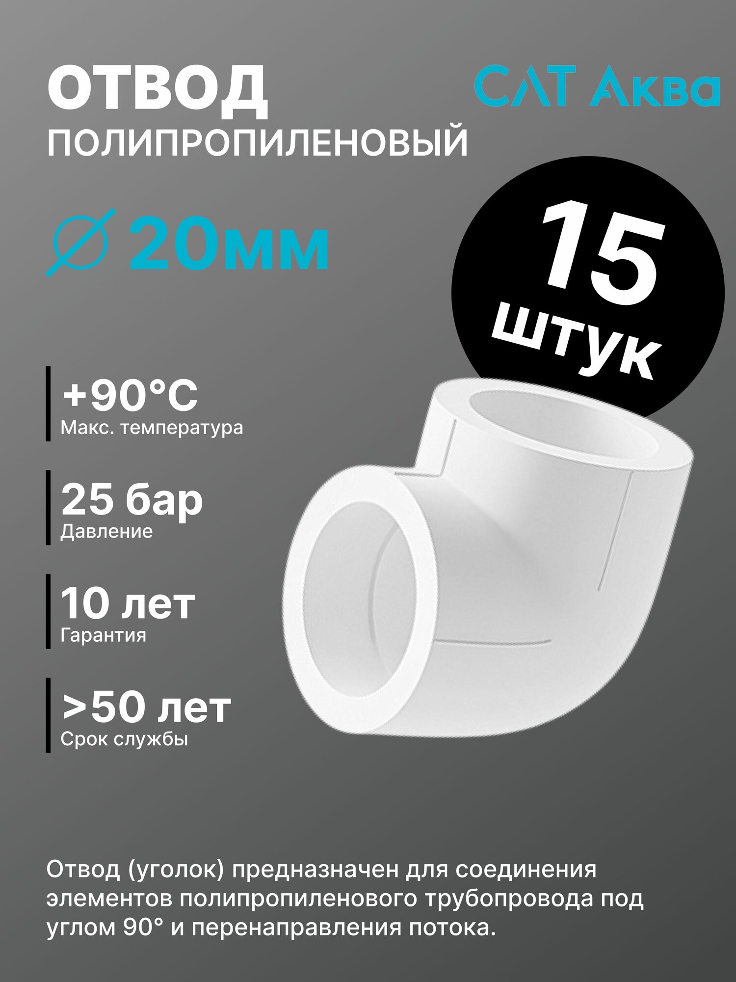 Уголок полипропиленовый 20 мм