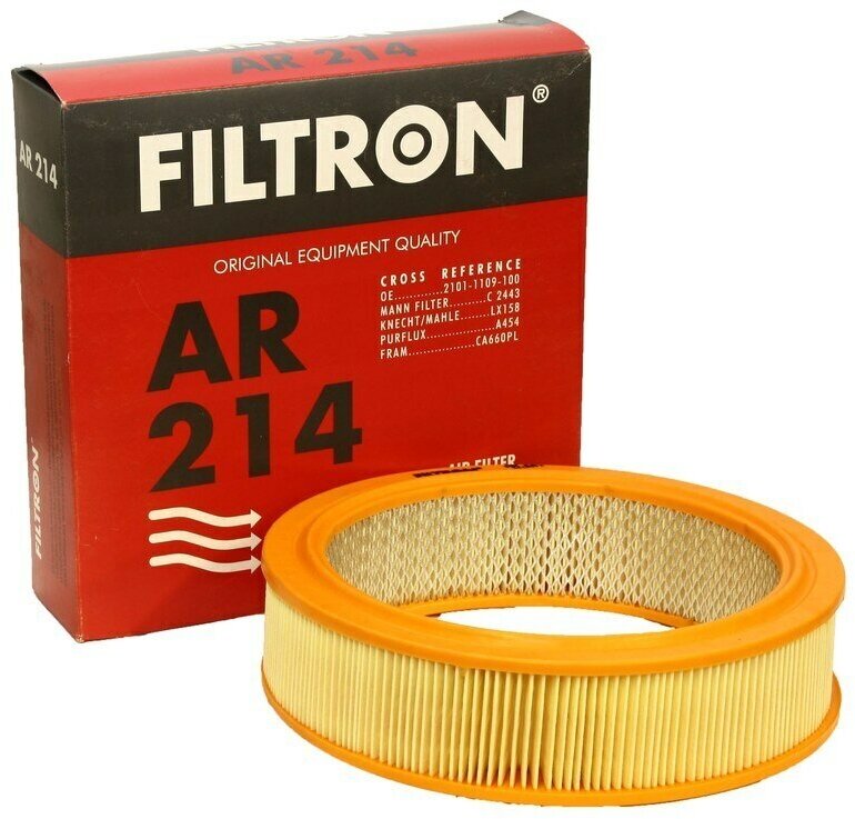 Фильтр воздушный FILTRON AR214 Lada 2101-09/Niva/Forma/Nova/Samara 1.1-1.7 79-