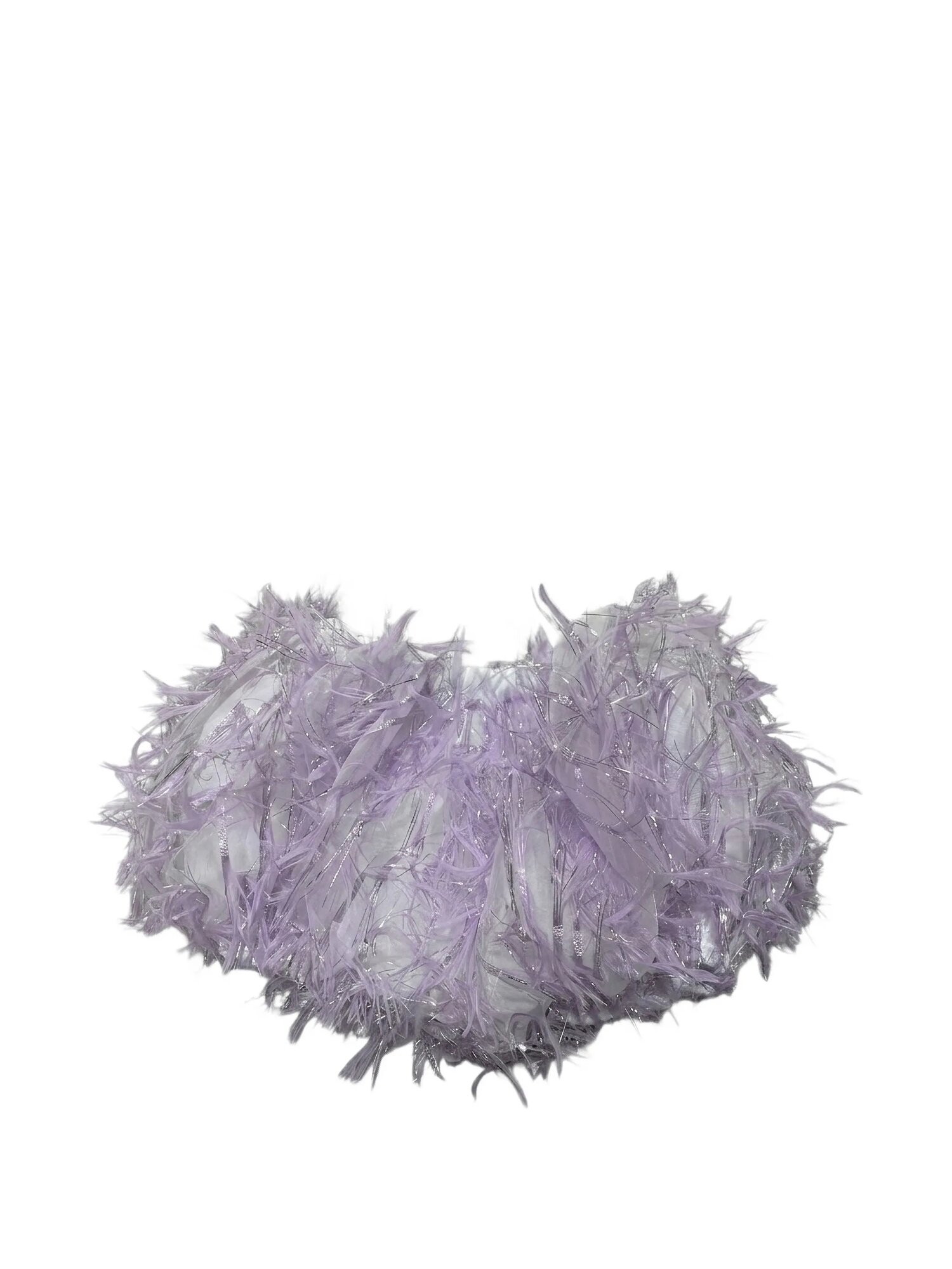 Шорты Feather-embellished metallic-thread shorts