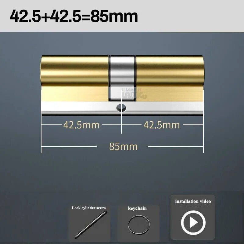 Цилиндры замков из латуни Super C-class 8 ключей 85mm42.5add42.5