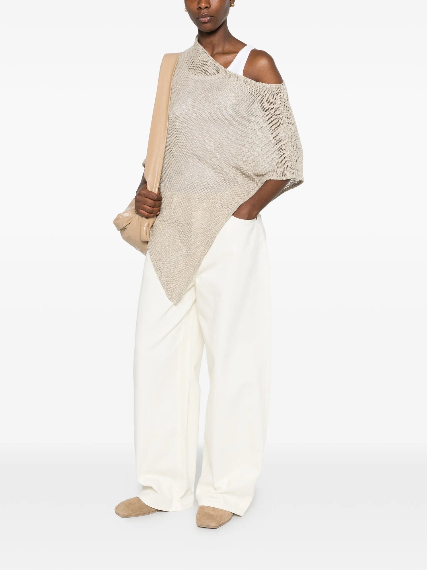 Накидка Open-knit asymmetric poncho