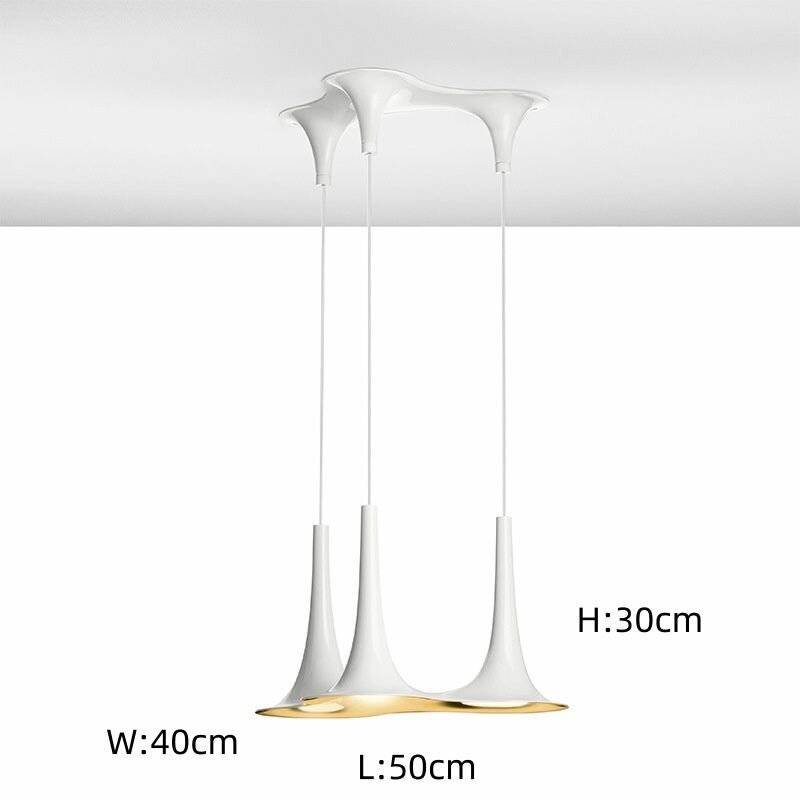 Artpad Подвесная люстра, LED, теплый свет 3000K, 3 источник света, для спальни и столовой — фото 1