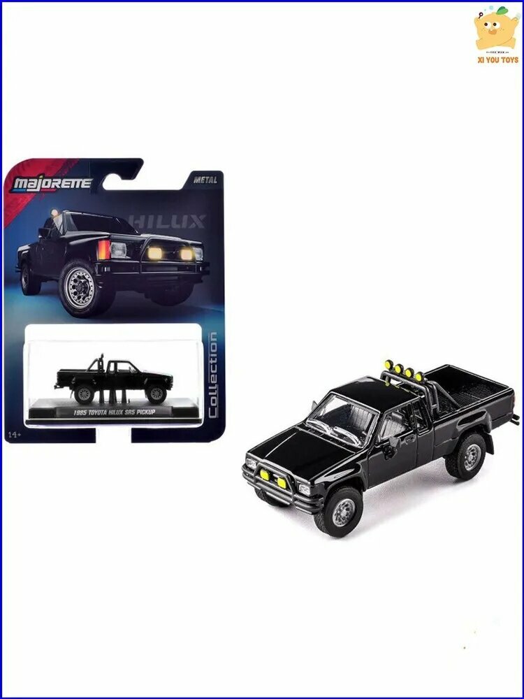 Majorette 1985 Toyota Hilux SRS Pickup / Детская Металлическая Игрушечная Машинка - Пикап Toyota Hilux 1985 Года В Масштабе 1:64, Подходит Для Детей В Возрасте От 4 Лет И Старше
