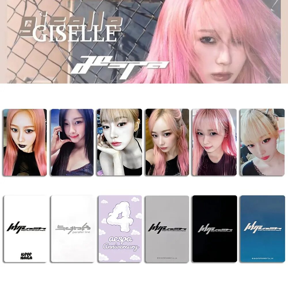 Карточки Aespa k-pop карточки коллекционные Фотокарточки 54 * 86 мм 6 шт