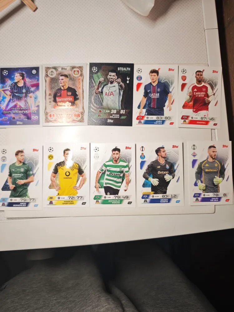 Футбольные карточки Topps MATCH ATTAX(набор из 10 штук)