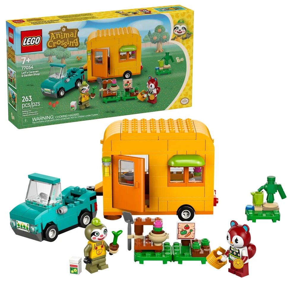 Лего Animal Crossing серия, LEGO 77054 Магазин товаров для дома на колесах и сада Лейфа, lego конструктор для мальчика, лего для девочек