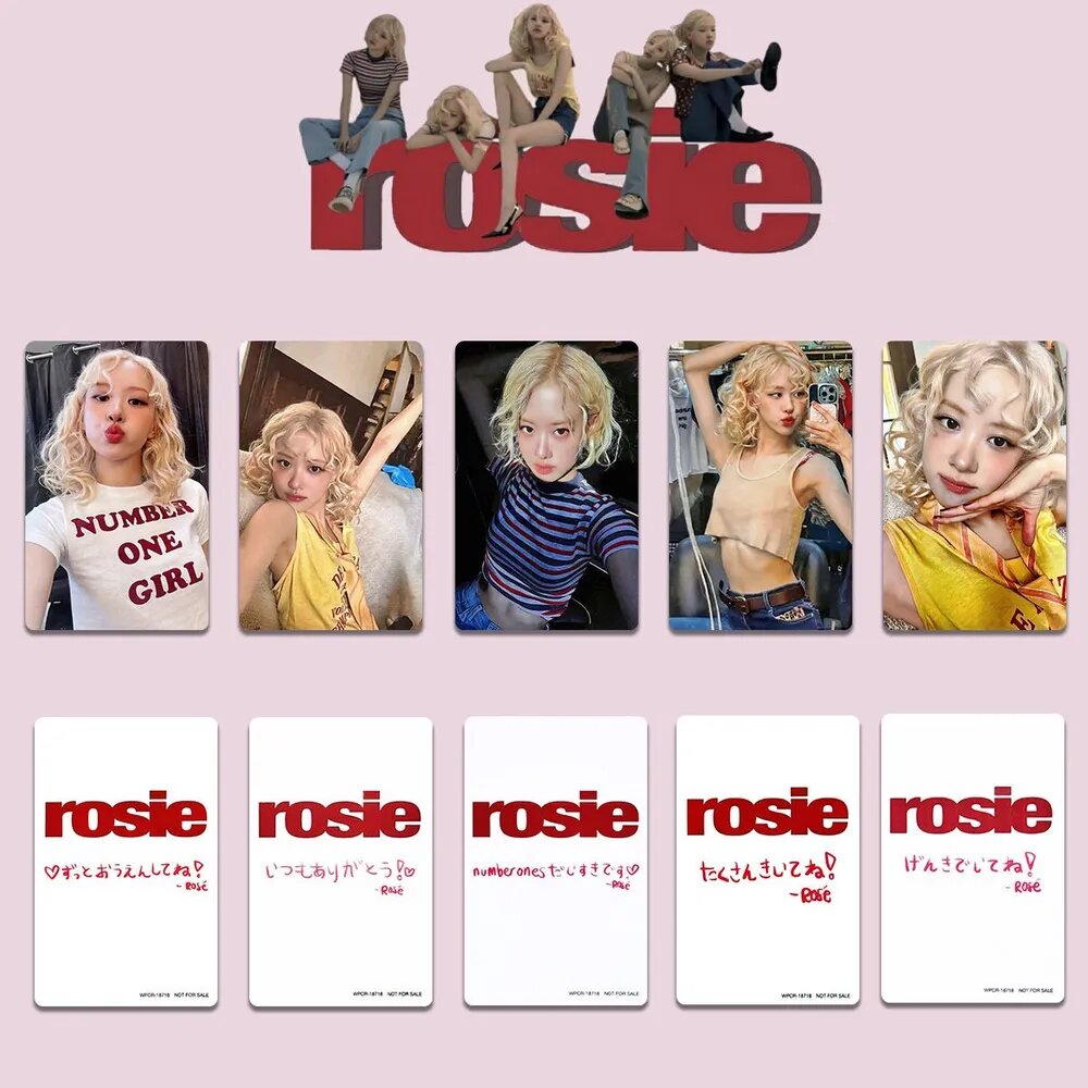 ROSE Коллекционные фотокарточки Blackpink K-pop карточки