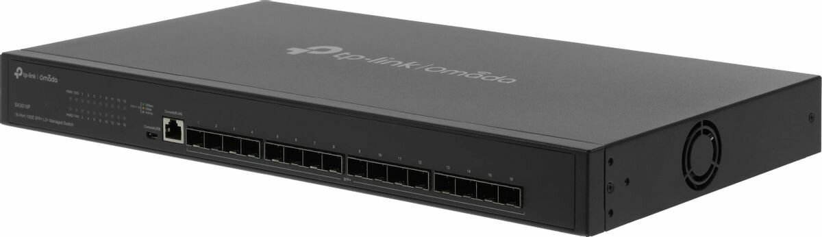 Коммутатор TP-Link SX3016F, Omada 16-Port 10GE SFP+ L2+ черный