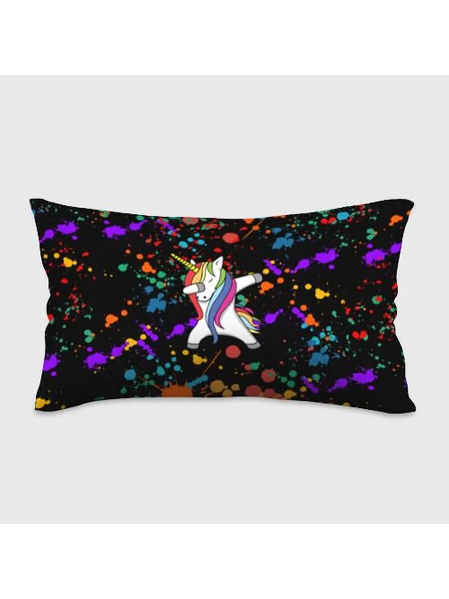 Единорог радуга Rainbow unicorn Подушка