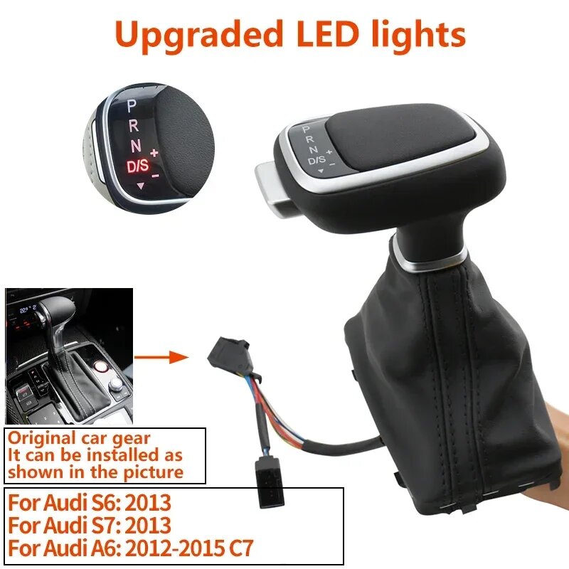 Ручка КПП с LED для Audi S6 S7 A6 C7