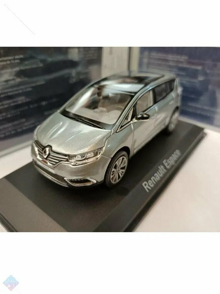 Машинка Norev 1/43 Renault Espace business station wagon Grey Die-cast Alloy Car Model Collection Toy Gift-1