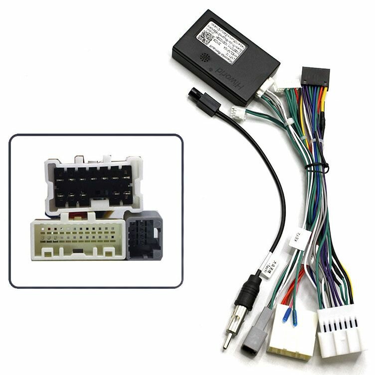 Разъем-переходник 16 pin с Canbus Hiworld для подключения Android магнитолы в Renault Logan 2 / Sandero 2