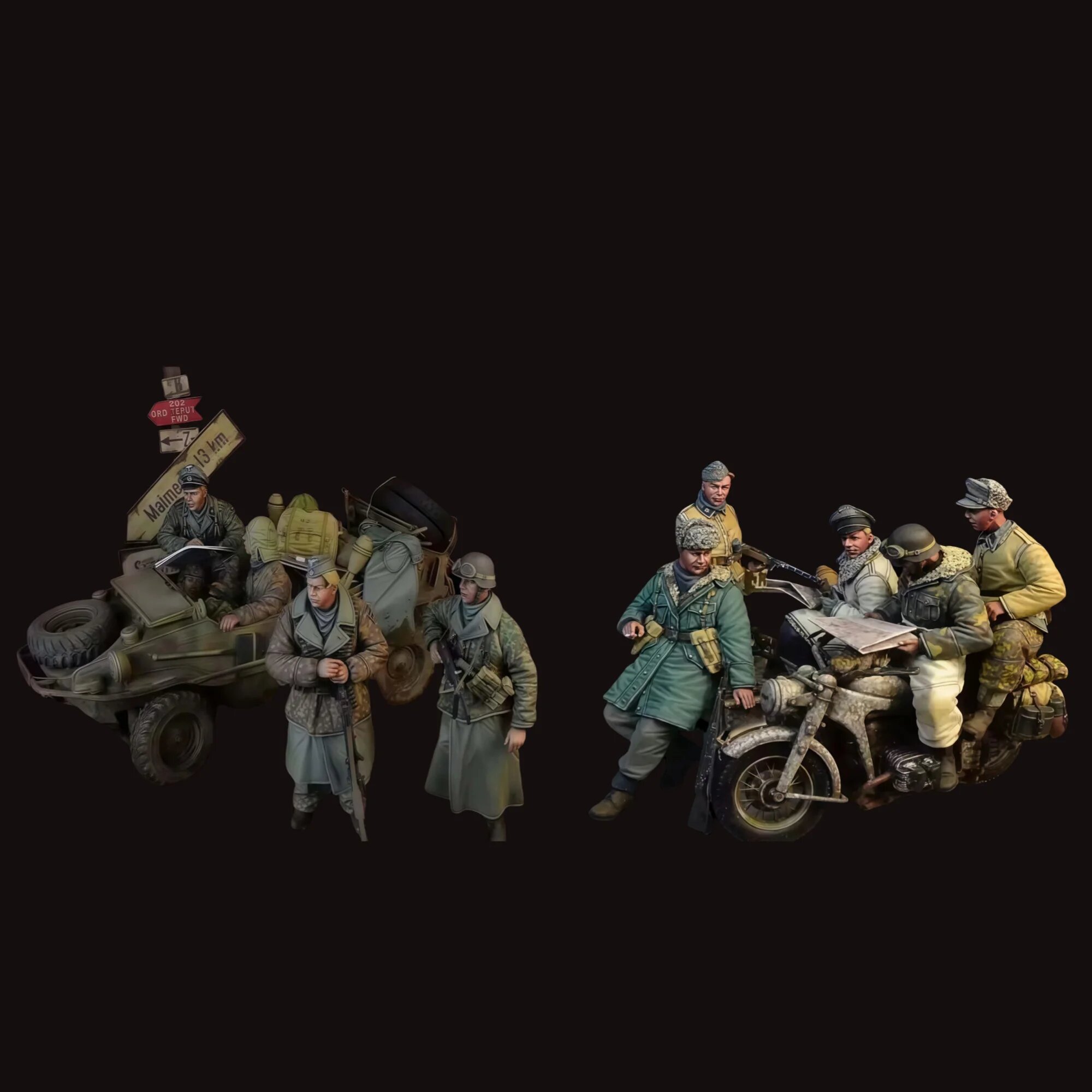 Модель солдатиков из резины 1/35 GK