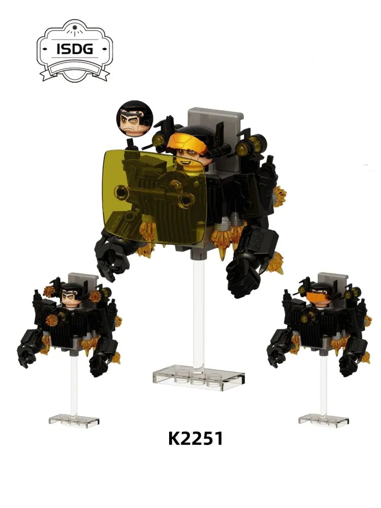 Фигурок Конструктор , скибиди туалет(Skibidi Toilet) Samurai Watchman, Female Duchess, Gman5.0, Female specialforces, toilet man LEGOe MC_K2251