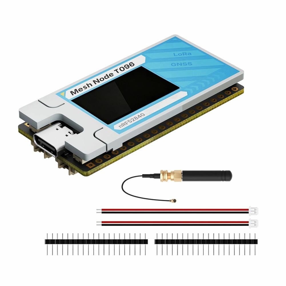 Плата разработки Heltec T096, меш-узел Meshtastic NRF52840 LoRa SX1262 Bluetooth трекер для MeshCore LoRaWAN 863-928 МГц