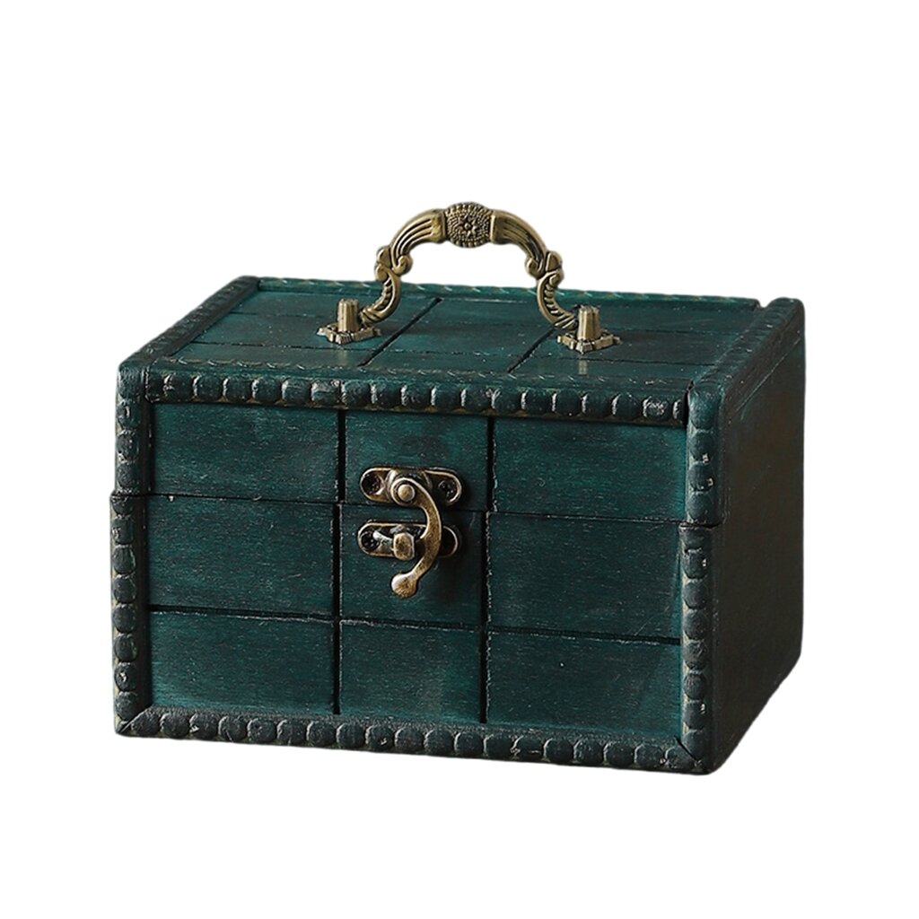 Удобные В использовании Портативные Органайзеры Wood Treasure Case Для Коллекции Домашнего Декора