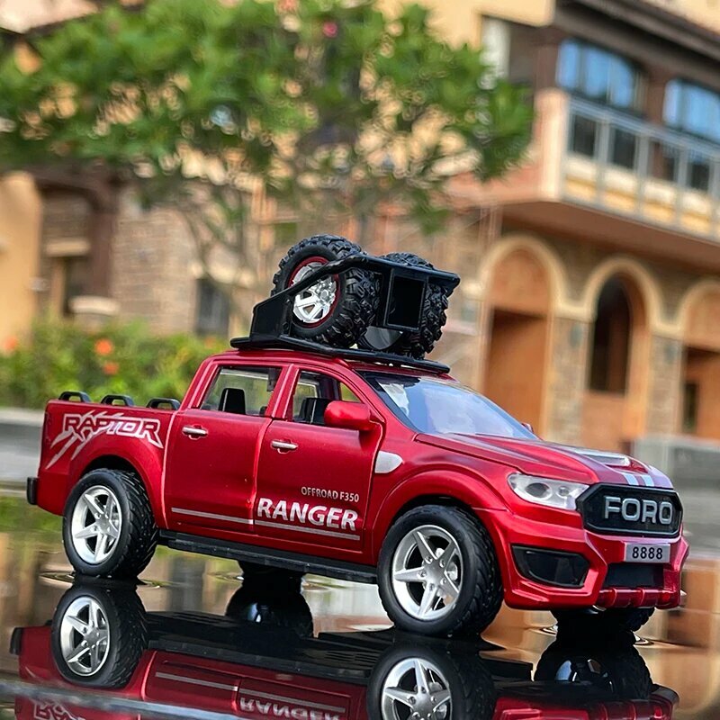 Игрушечный автомобиль Ford Raptor F350 Picku 1:32 металлический Красный, Red