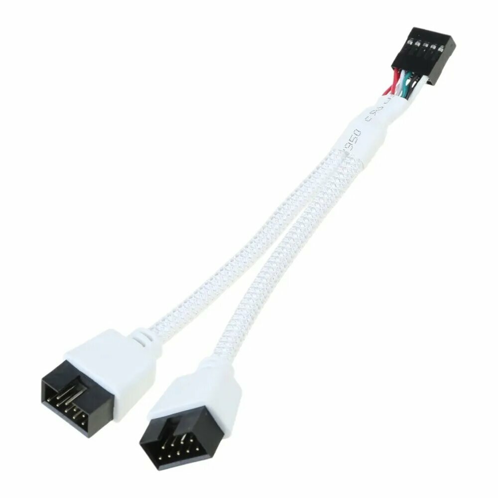 USB 2.0 9Pin на 2x9Pin кабель 15CM