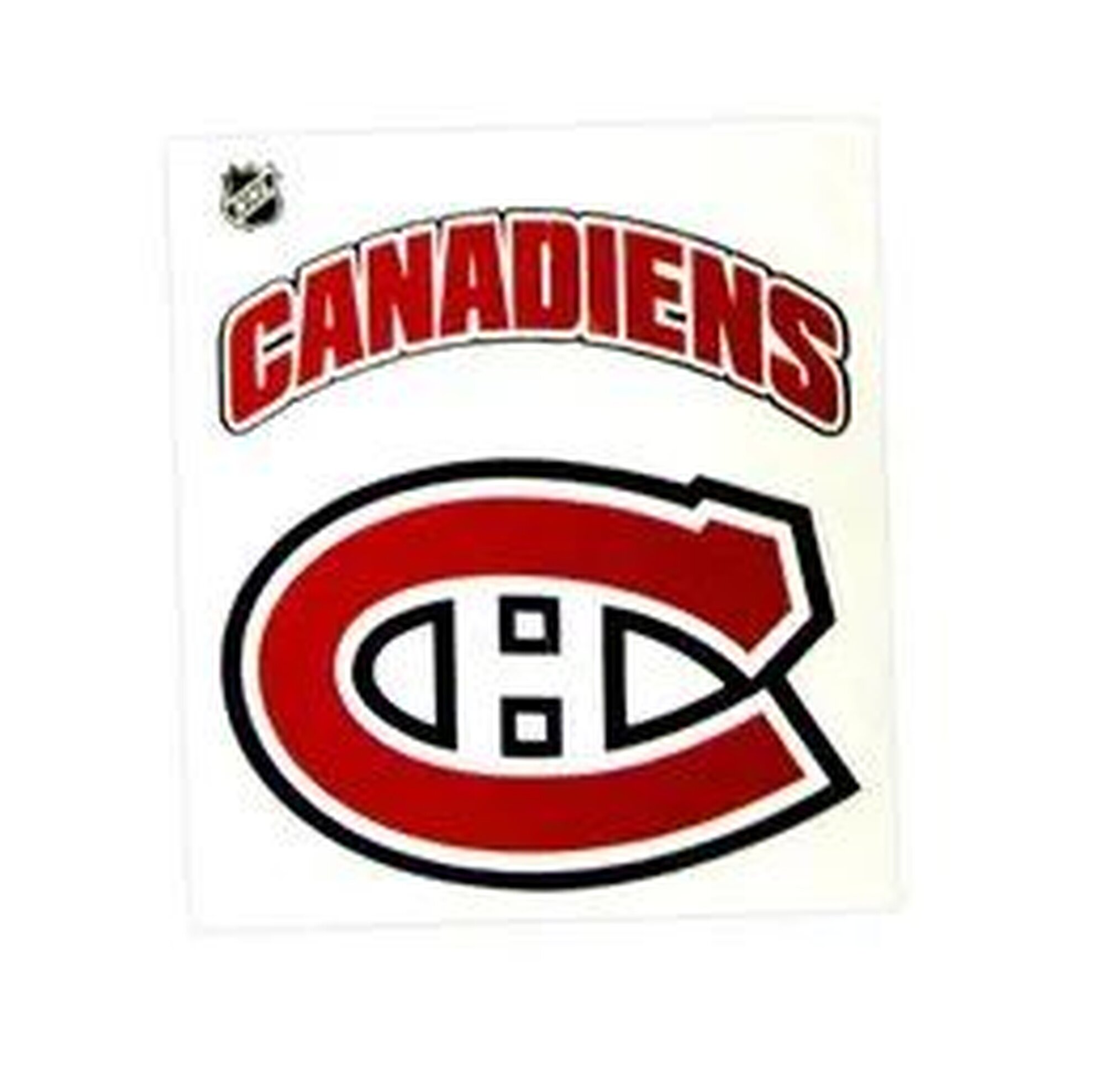 Наклейка NHL ХК Montreal Canadiens, размер 10х15 см, цвет красный