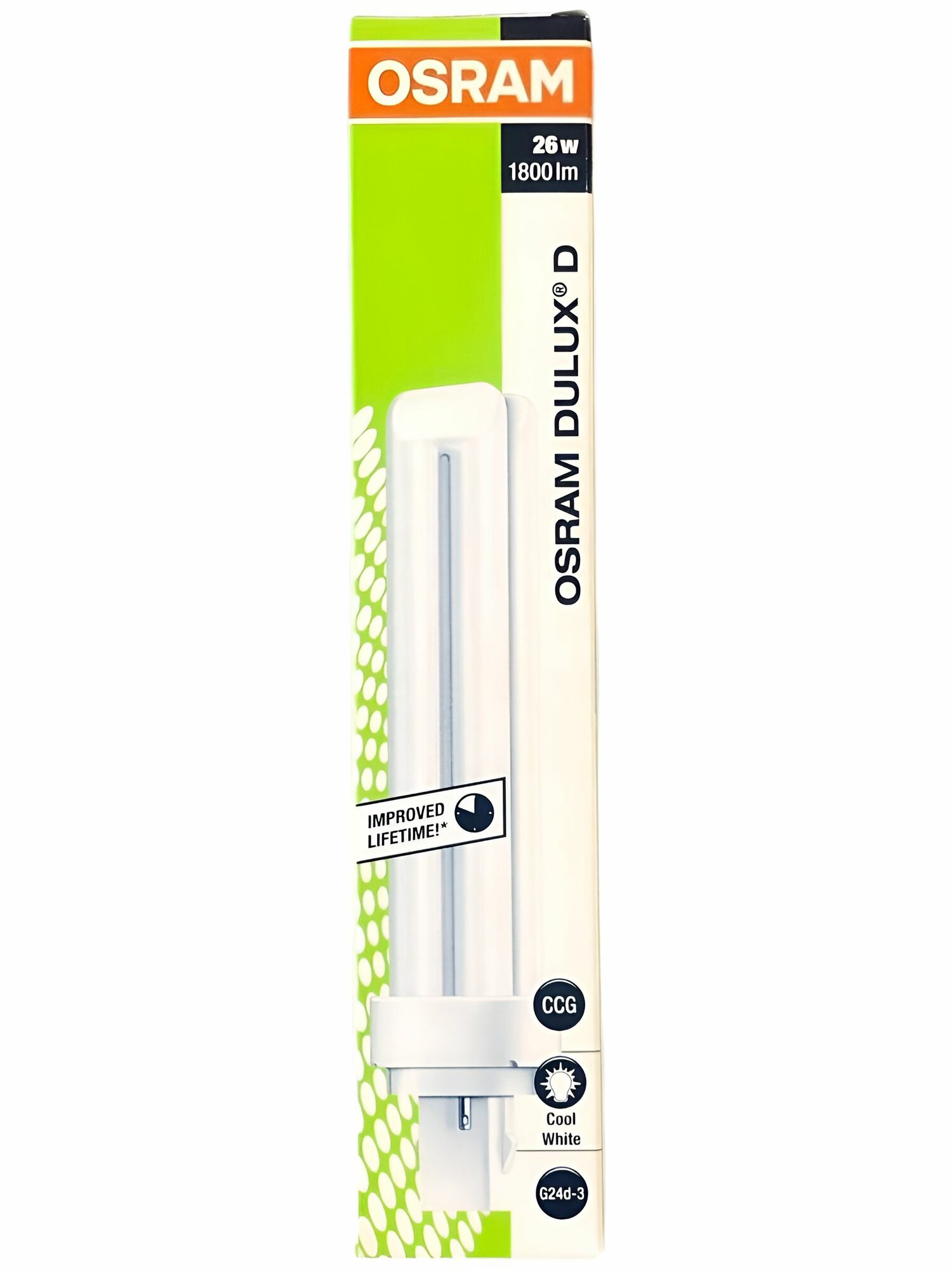 Лампа Osram Dulux D 26W/840 G24d-3 ( 2 контакта) белый свет