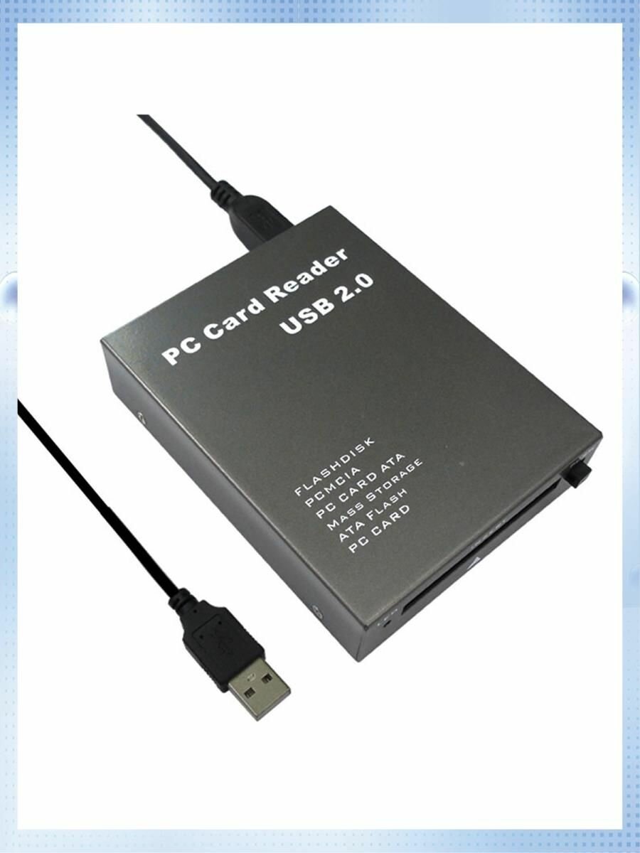 1 Шт. USB2.0 PCMCIA Кардридер PC Iron Gray USB 2.0 К ПК Адаптер Flash Disk Memory Card Reader PCMCIA Flash Disk Memory Card