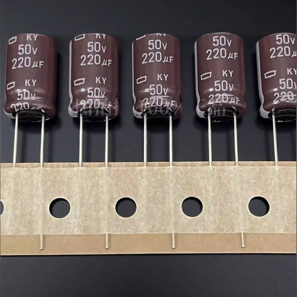 5 шт. 220 мкФ 50В (220UF 50V 10x16 мм) Nippon Chemi-Con алюминиевый электролитический конденсатор серии KY, полностью новый, импорт из Японии, долговечный