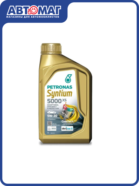 Масло моторное Petronas SYNTIUM 5000 XS 5W30, 1л (арт. 18141619) Petronas PET-5W30-5000XS-1L