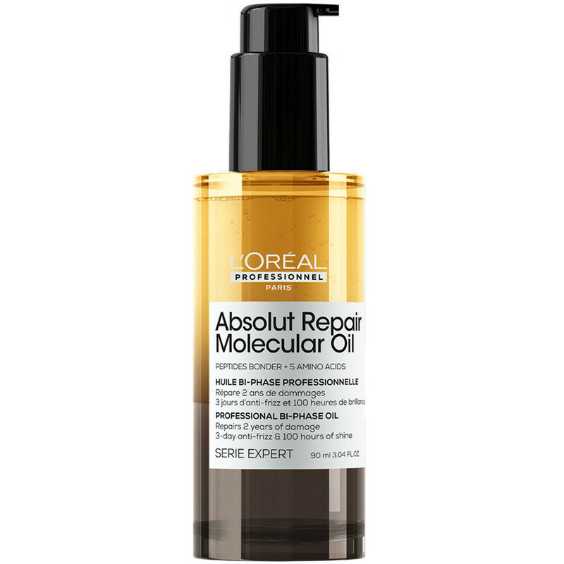 L'Oreal Expert Absolut Repair Molecular Масло 2-х фазное для восстановления волос 90 мл