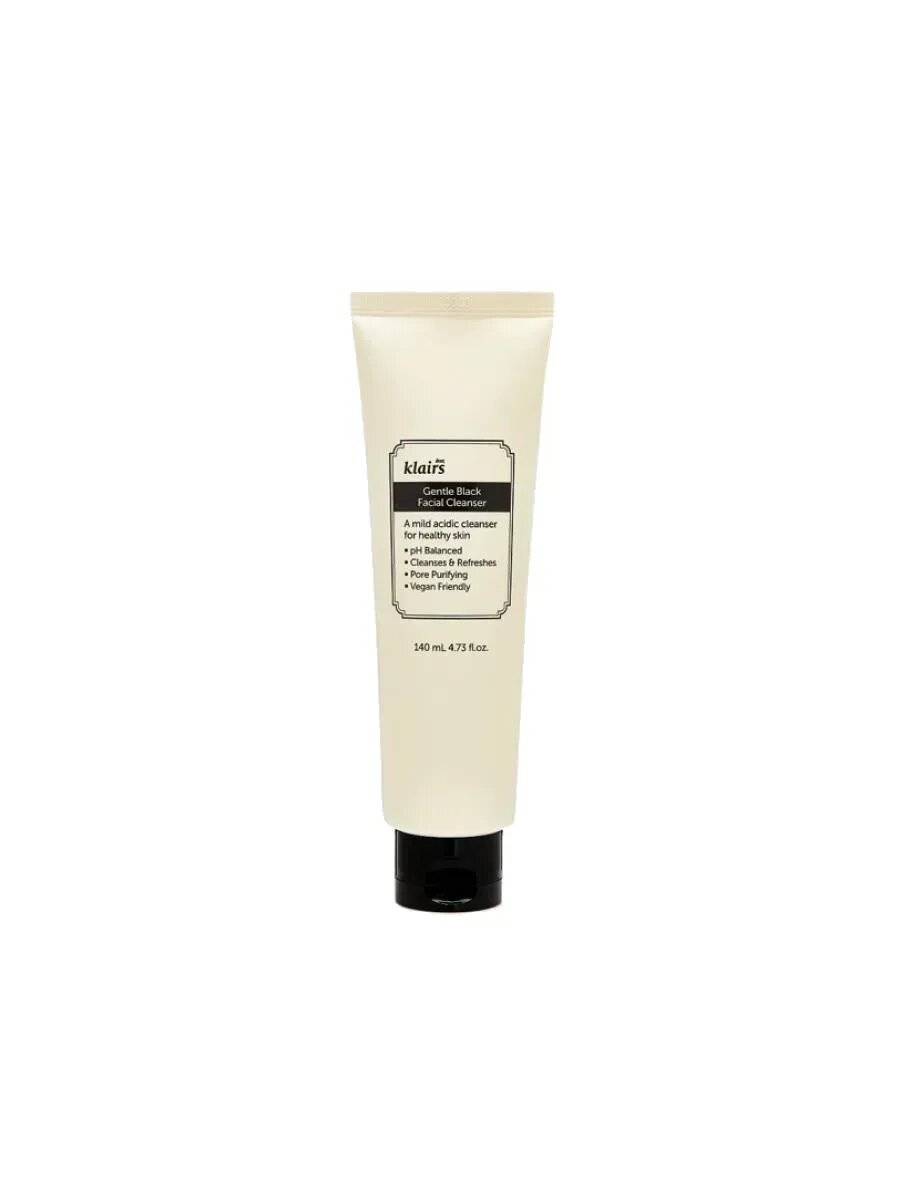 DEAR, KLAIRS Gentle Black Facial Cleanser, Пенка для, 140мл