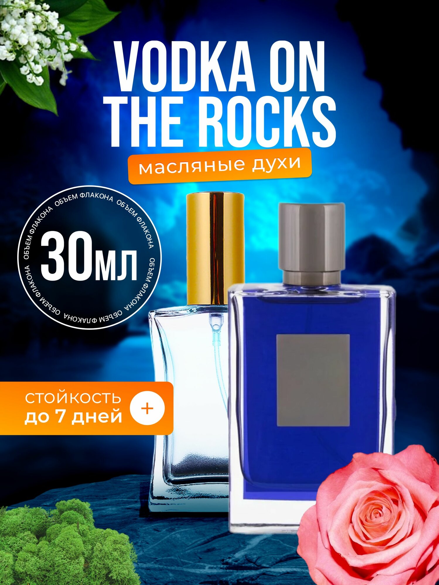 Духи масляные Vodka on the Rocks Водка со льдом мужские женские