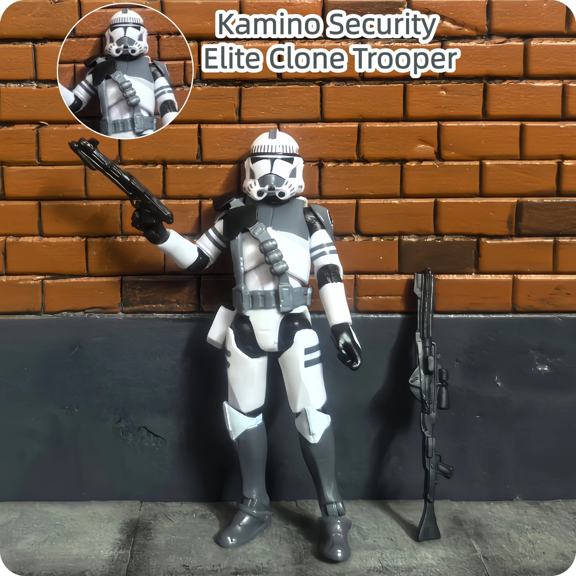 Star Wars Фигурка Клон-солдат Шок Корусканта 3,75 дюйма Kamino Elite Trooper